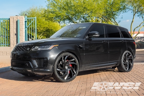 Lexani Twister CVR in Gloss Black (Machined Tips) | Wheel Specialists, Inc.