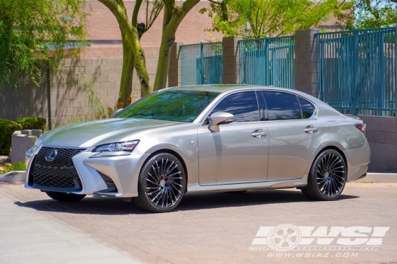 Lexani Wraith in Gloss Black (Machined Tips) | Wheel Specialists, Inc.